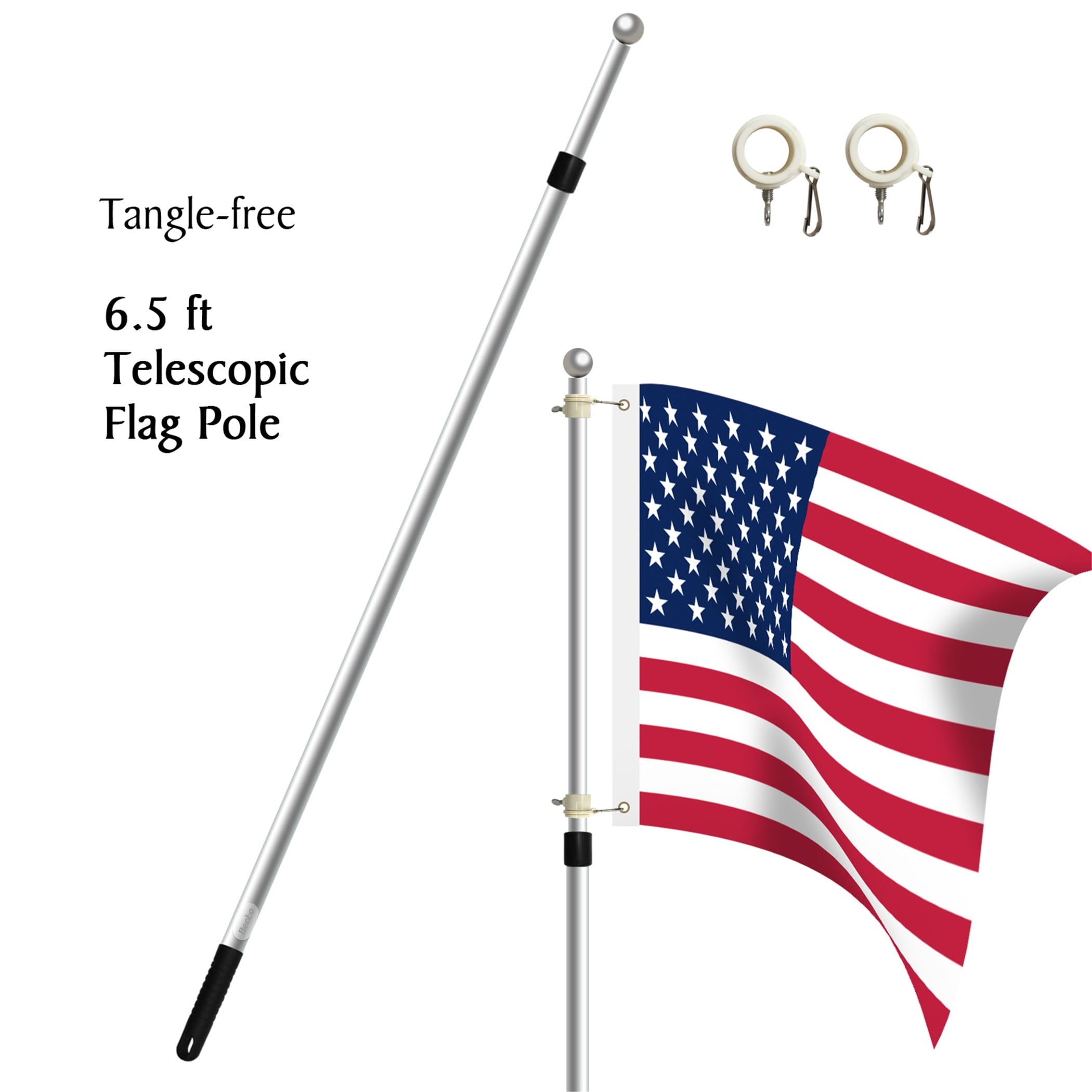 Becko 6.5ft Heavy Duty Aluminum Alloy Telescopic Adjustable Anti ...