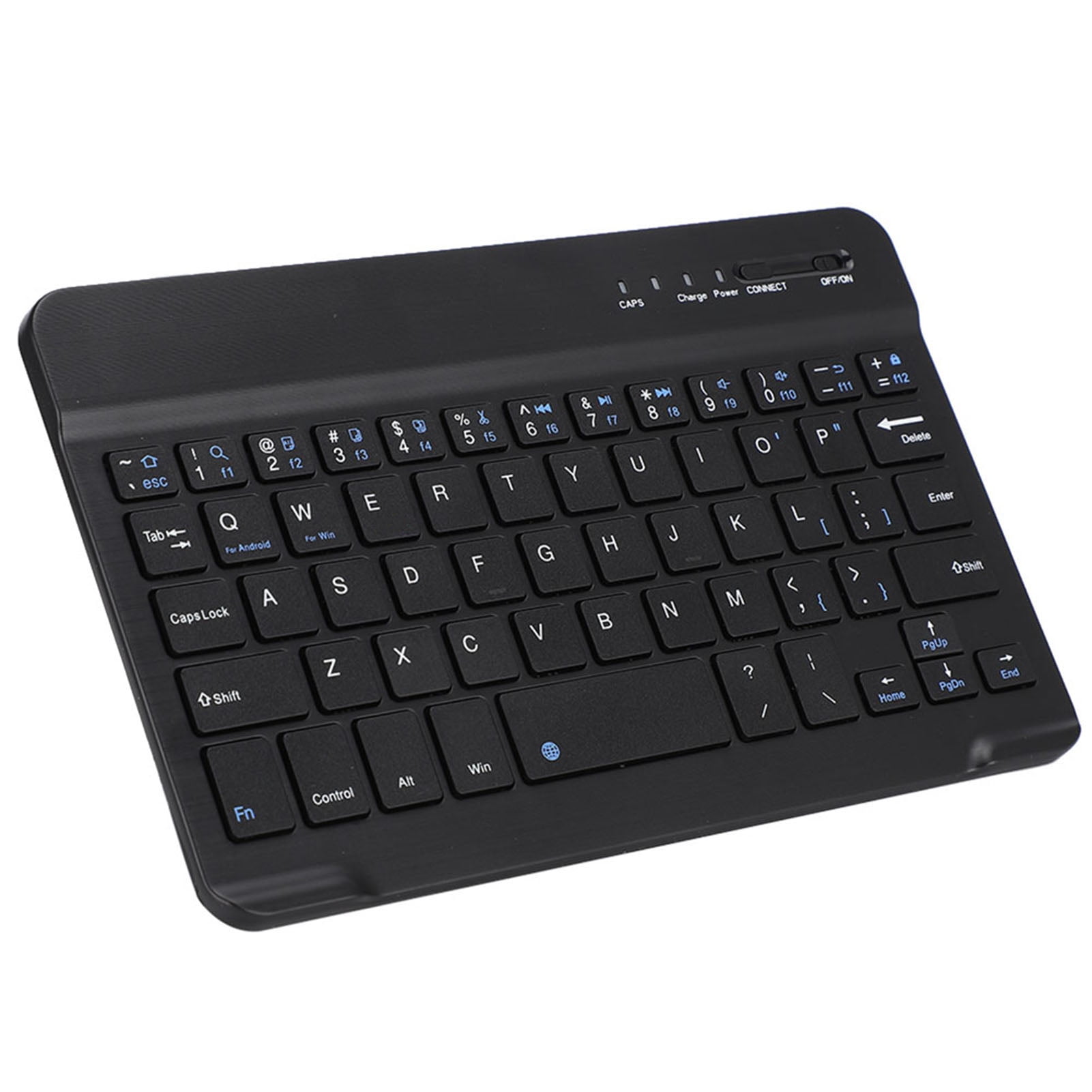 Youthink 7-8 Inch Slient Black Keyboard  Wireless Keyboard  For Desktop Laptop Smart Phone 7.87x4.92x0.2 In