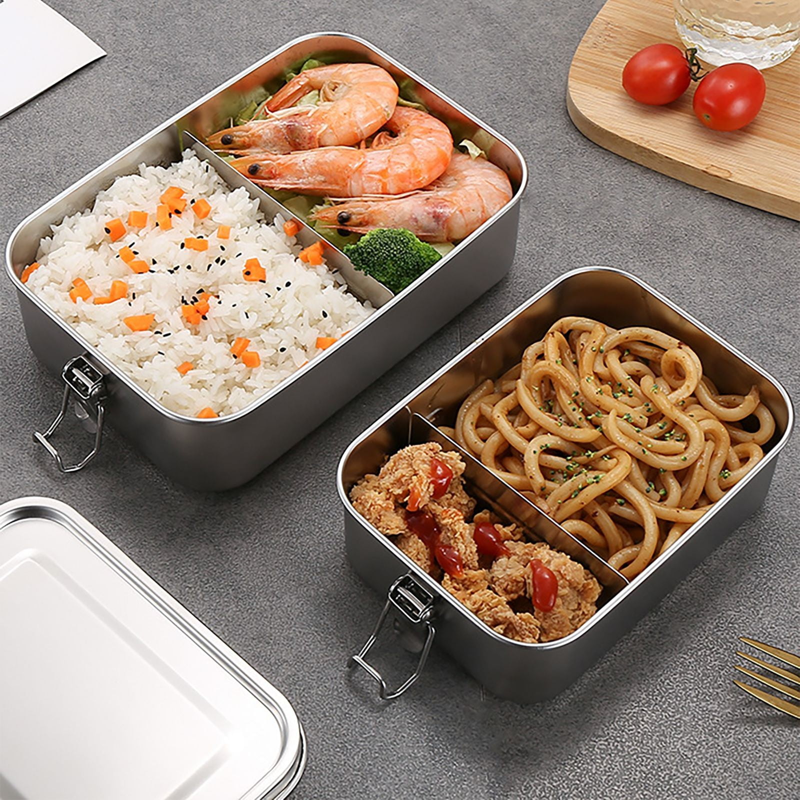 Click here for Bagmrteho Stainless Steel Double Layer Lunch Compa... prices