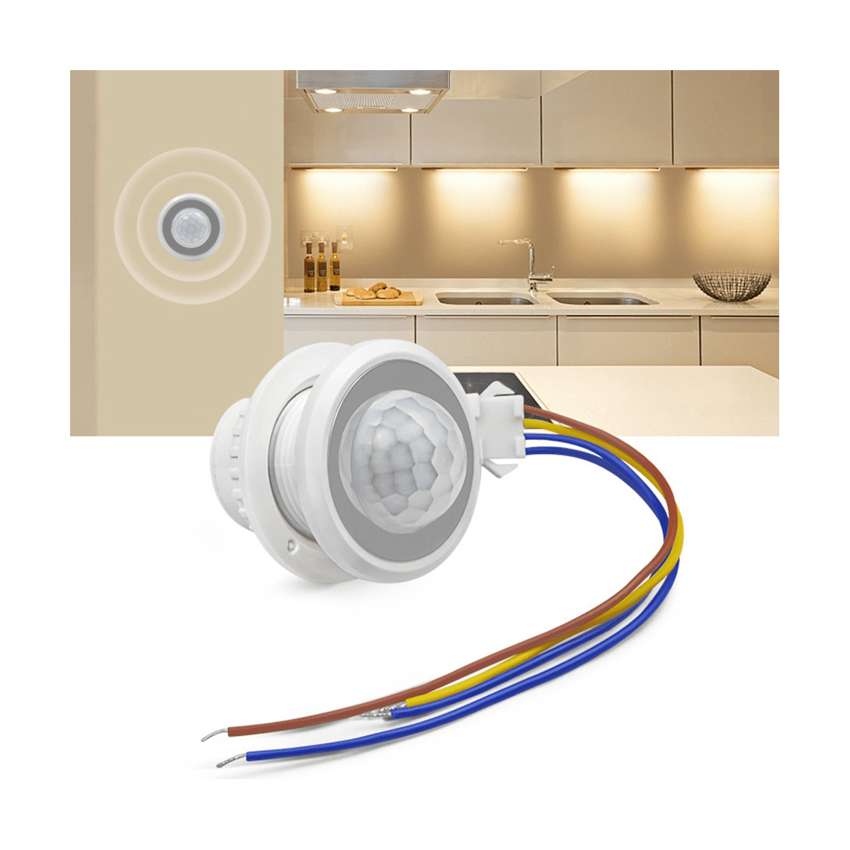 2pcs Motion Sensor Light Switch 110 220v Pir Sensor Smart Detection