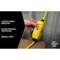 Coleman Cable Yellow Jacket In-Line Gfci With 2 Ft. 12/3 Sjtw Cord And ...