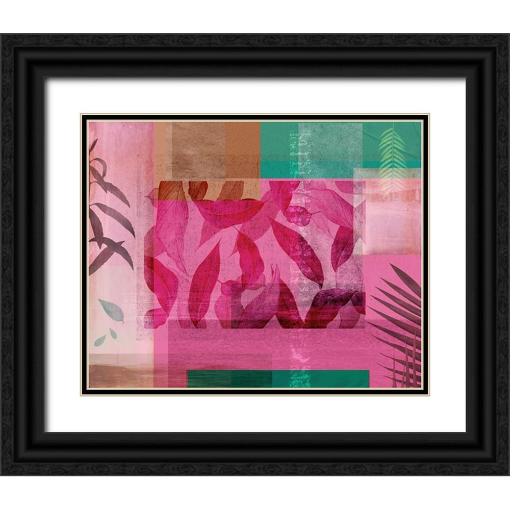 JMB Designs 18x15 Black Ornate Wood Framed with Double Matting Museum ...
