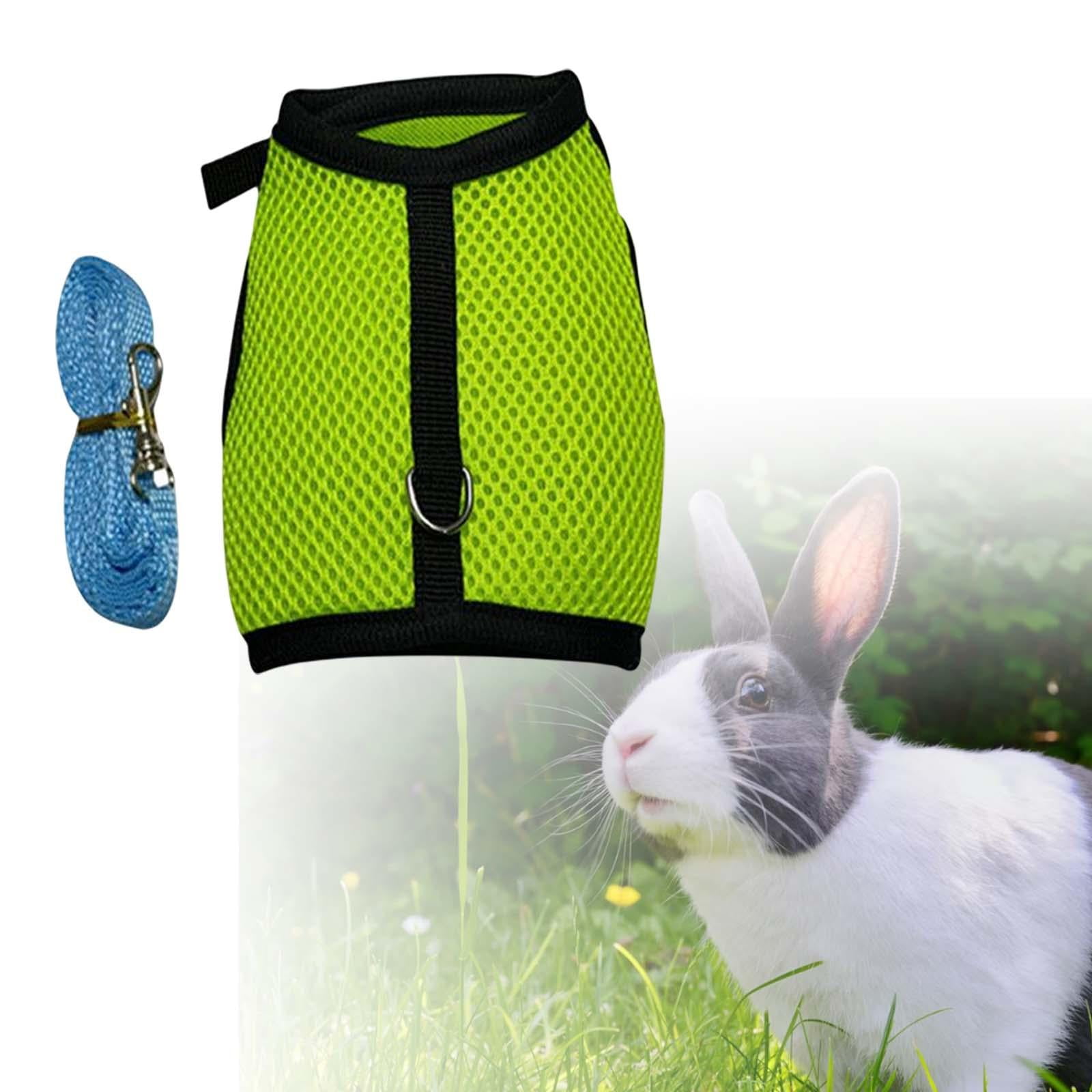Rabbit Harness and Leash Set Mesh Vest Harness for Small Animals ...