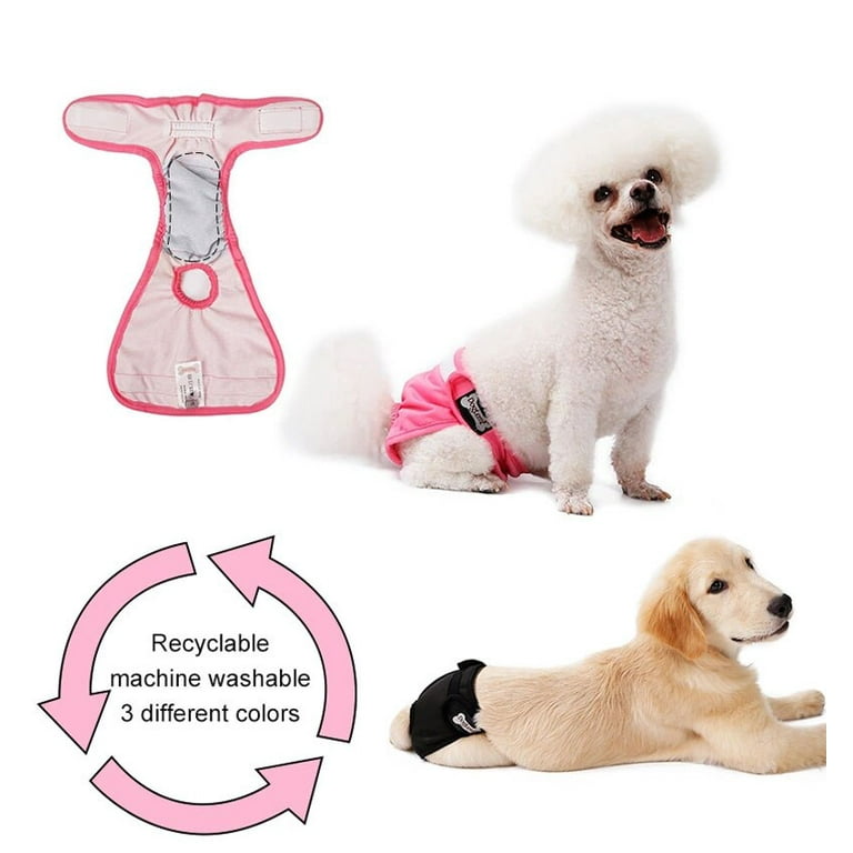 Washable Female Dog Diapers, Reusable Doggie Diaper Wraps, 47% OFF