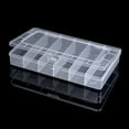 6 Grids Plastic Organizer Box with Dividers Craft Organizer Plastic ...
