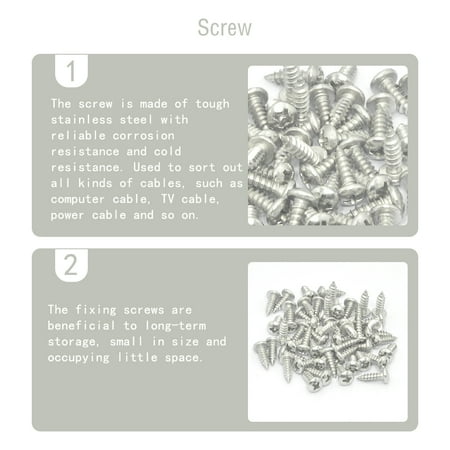 50 Pcs Screws Cross Recessed Round Caps Repairing Self-tapping Bolt ...