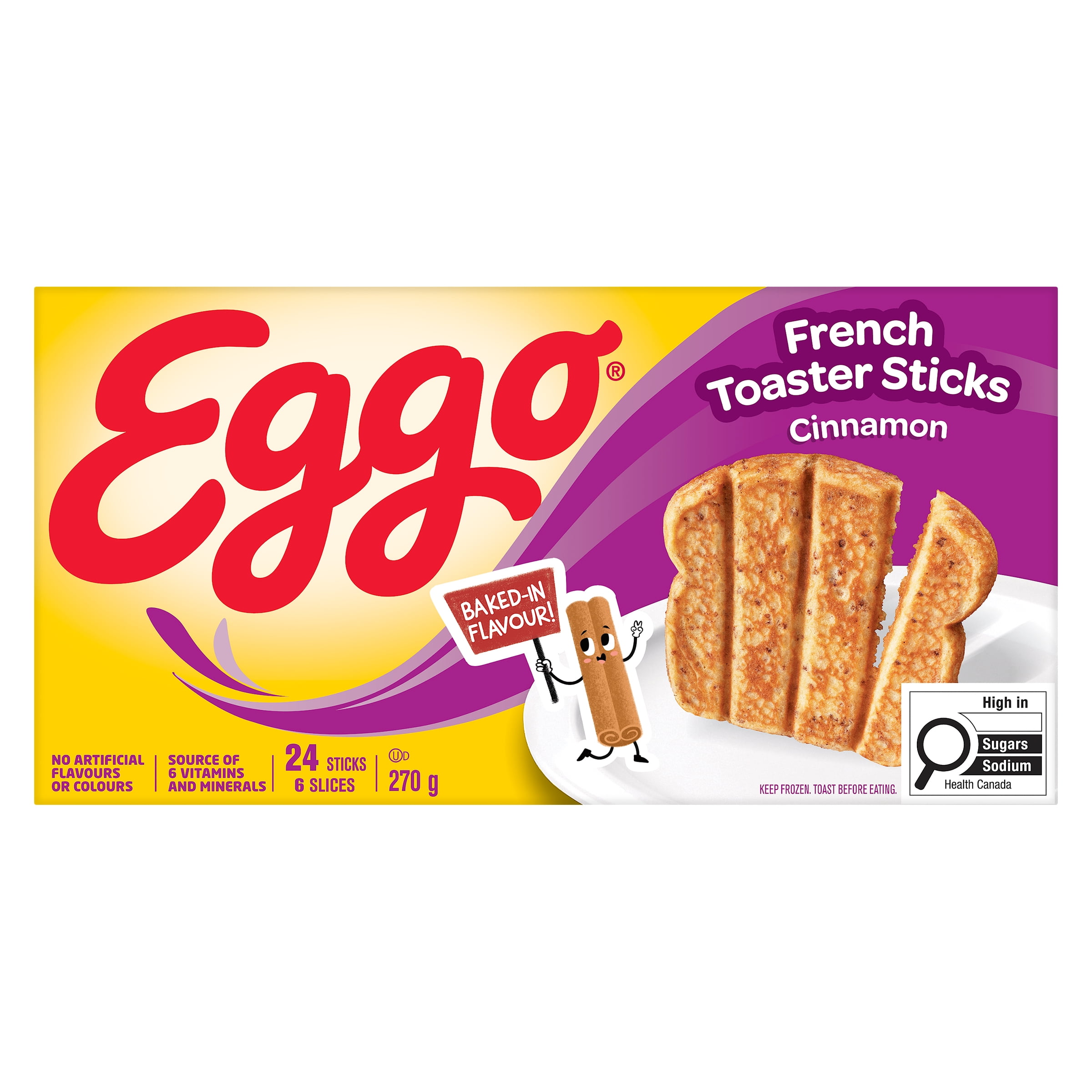 Kellogg’s Eggo French Toaster Sticks Cinnamon 270g, Eggo French Toaster ...