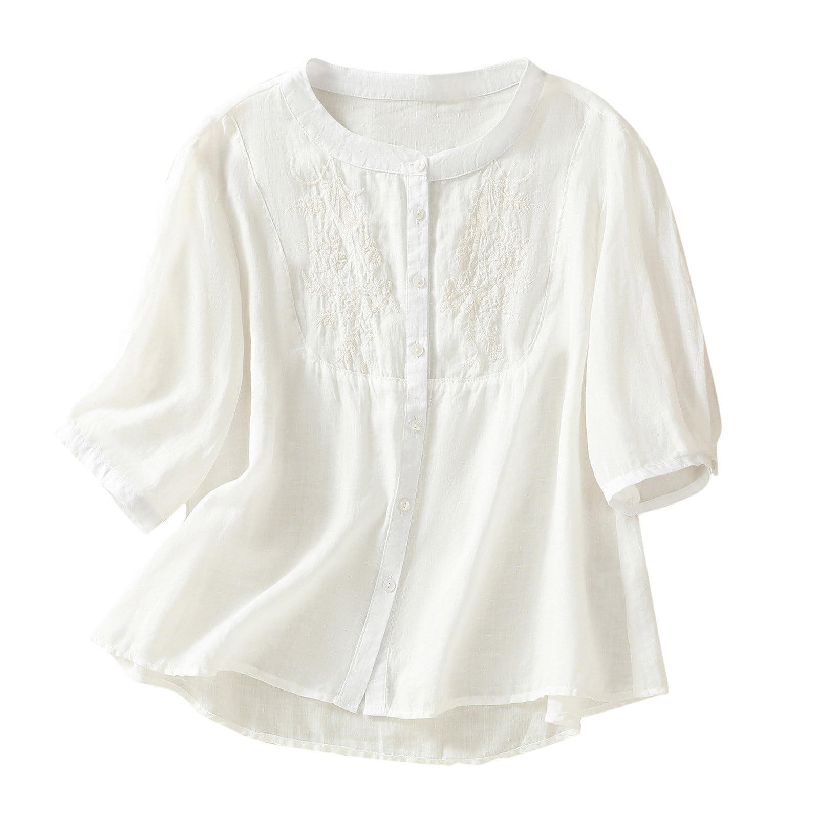 Click here for Xmmswdla Womens Neck Drawstring Ruched Lantern Sle... prices