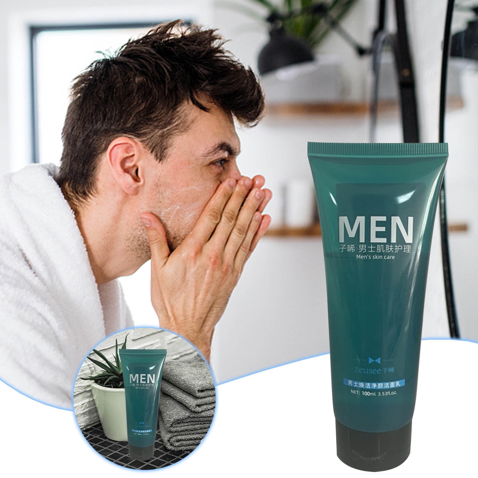 Fiudx Liquidación De Ofertas Flash Limpiador Facial Refrescante Para Hombres, Limpiador ...