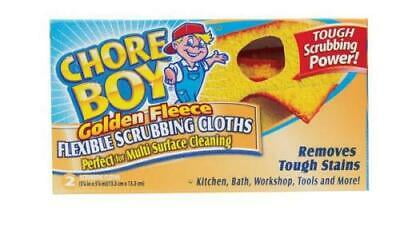 5PK Chore Boy Golden Fleece Delicate, Light Duty Scrubbing Cloths For ...