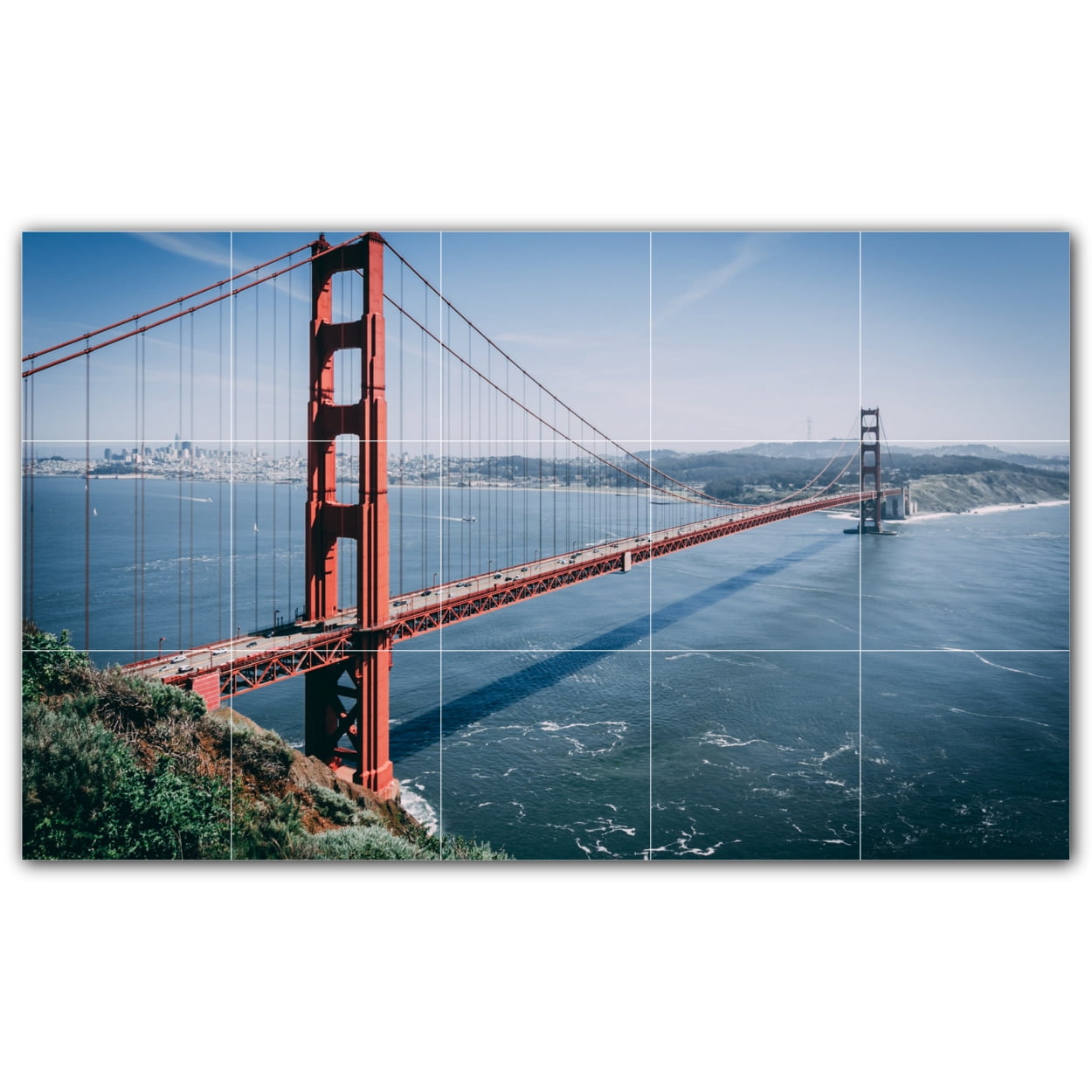 Picture-Tiles.com: Bridge Ceramic Tile Wall Mural WAL500272-53XL. 60"W ...