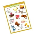 Farm Animals Learning Poster for Kids - Educational Barnyard Animals ...