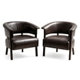 Christopher Knight Home Modern Faux Leather Wingback Reading Accent ...