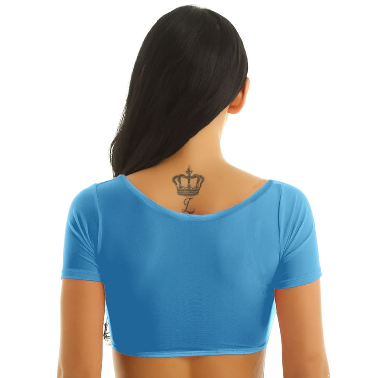 YEAHDOR Womens See Through Underboob Tops Open Front Belly YEAHDOR Womens See Through Underboob Tops Open Front Belly