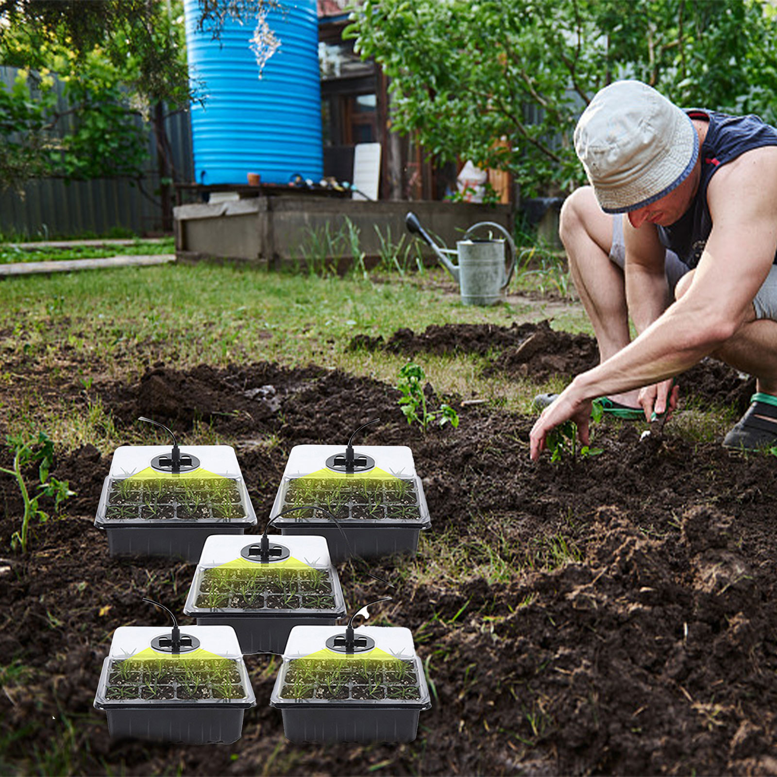 Up to 65% Off Aoujea Seed Tray Seedling Kits,Plant Kit With Humidity ...