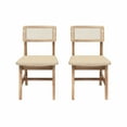 DHP Eleni Cane Dining Chairs, Set of 2, Cream/Seadrift - Walmart.com