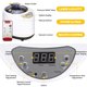 Novashion 2.2L Protable Sauna,Household Sauna Sweat Steamer Collapsible ...