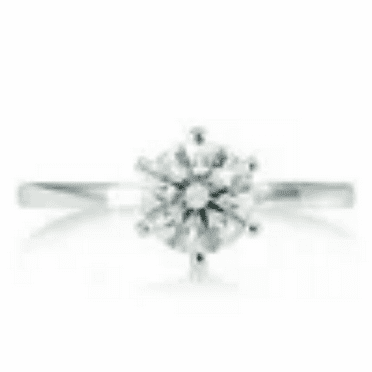 2CT Moissanite (VVS1/G-H) 14K White Gold Solitaire Ring Fine Jewelry ...
