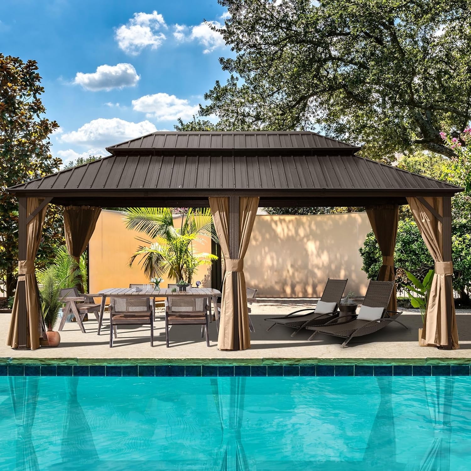 Click here for Domi Outdoor Living Domi Outdoor 12x18 Ft Hardtop... prices