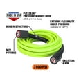 Flexzilla Pressure Washer Hose, 1/4 in. x 25 ft., 3100 PSI, M22 ...