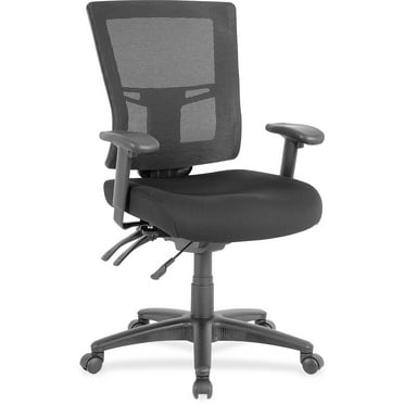 BALT Ergo Ex Executive Office Chair, Mesh Back/Upholstered Seat, Black ...