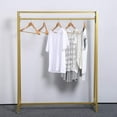 Hltser Moden Metal Clothes Rack with Clothing Hanging Rack Organizer ...