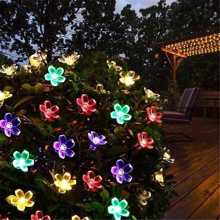 Solar Garlands Light 12m Dragonfly Snowflake Flower Solar Lamp Power ...