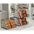X-cosrack 3 Tier Pantry Can Rack Organizer, Stackable, with Dividers ...