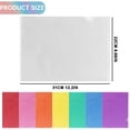 10Pcs A4 Clear Colored L-Shape Plastic Document Pockets, Waterproof ...