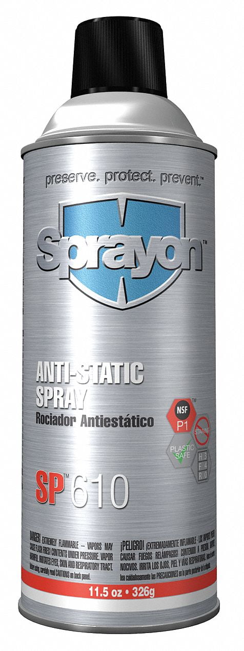 Sprayon Anti Static Spray,11.5 oz,Net 11.25 oz SC0610000 - Walmart.com