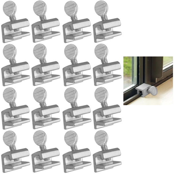 16 Pc Heavy Duty Sliding Window Locks Easy Thumbscrews High Security ...