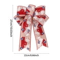 Decor Bow for Wreath Red White Blue Stripe Stars Tree Topper Bows for ...