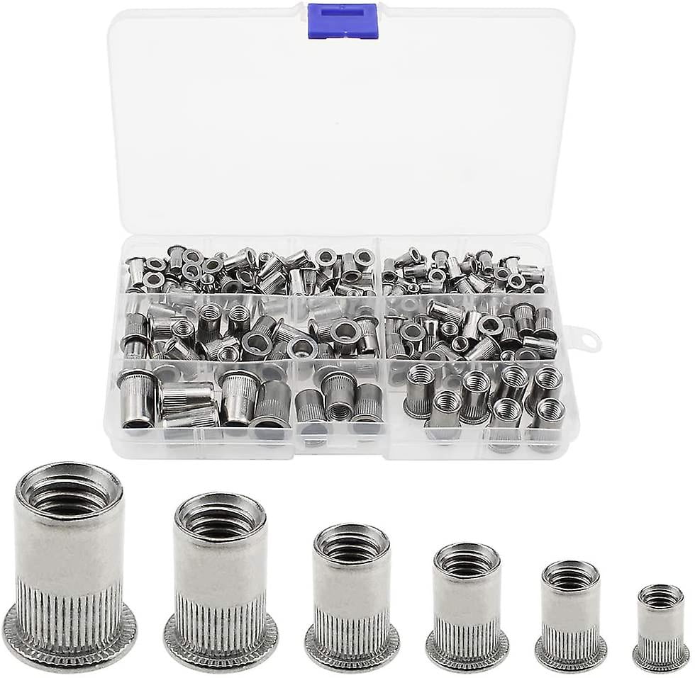 Juego De 165 Tuercas De Remache De Acero Inoxidable M3 M4 M5 M6 M8 M10 ...