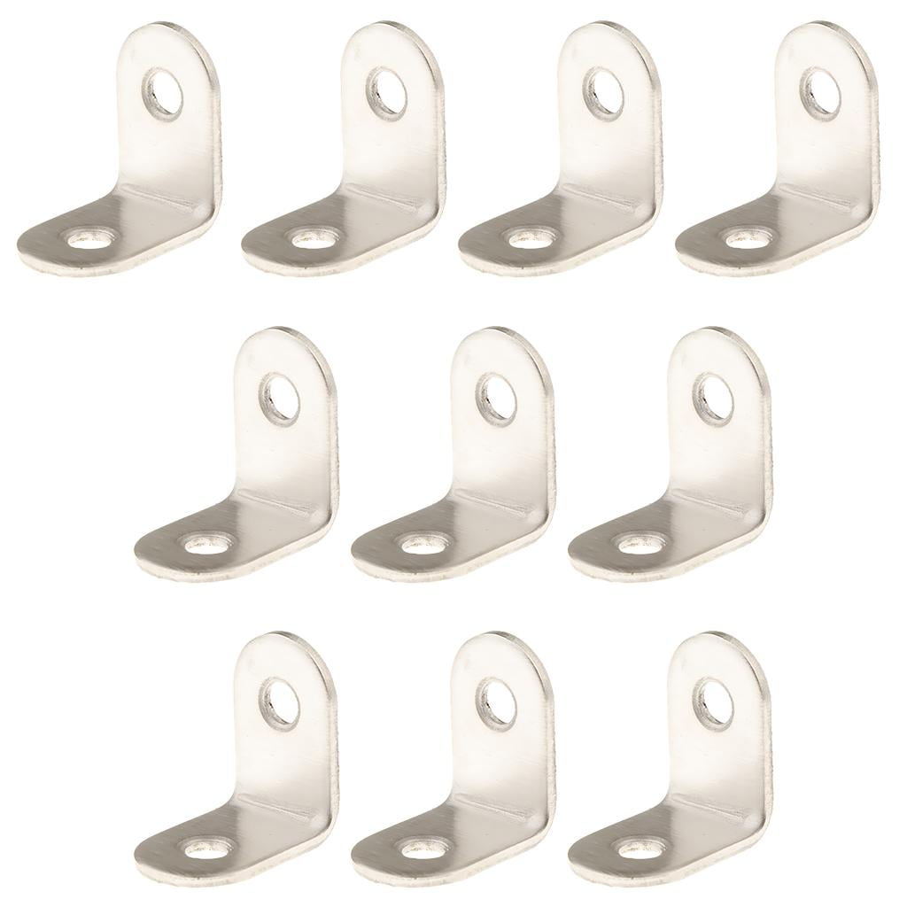 10pcs Corner Joint Shelf Bracket Fastener Right Angle L Bracket ...