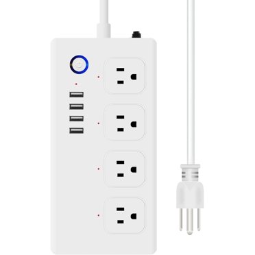 iHome 6 Outlet Smart Surge Protector Works with Alexa and Google Home ...