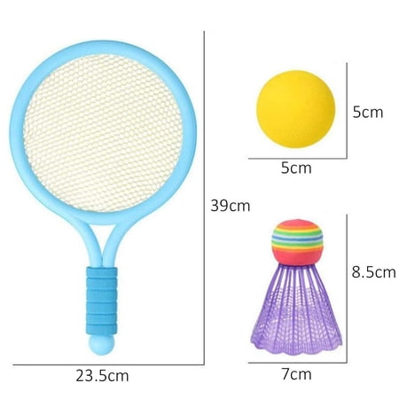 Children's Badminton Tennis Racket and Ball Set Outdoor Tennis Racket ...