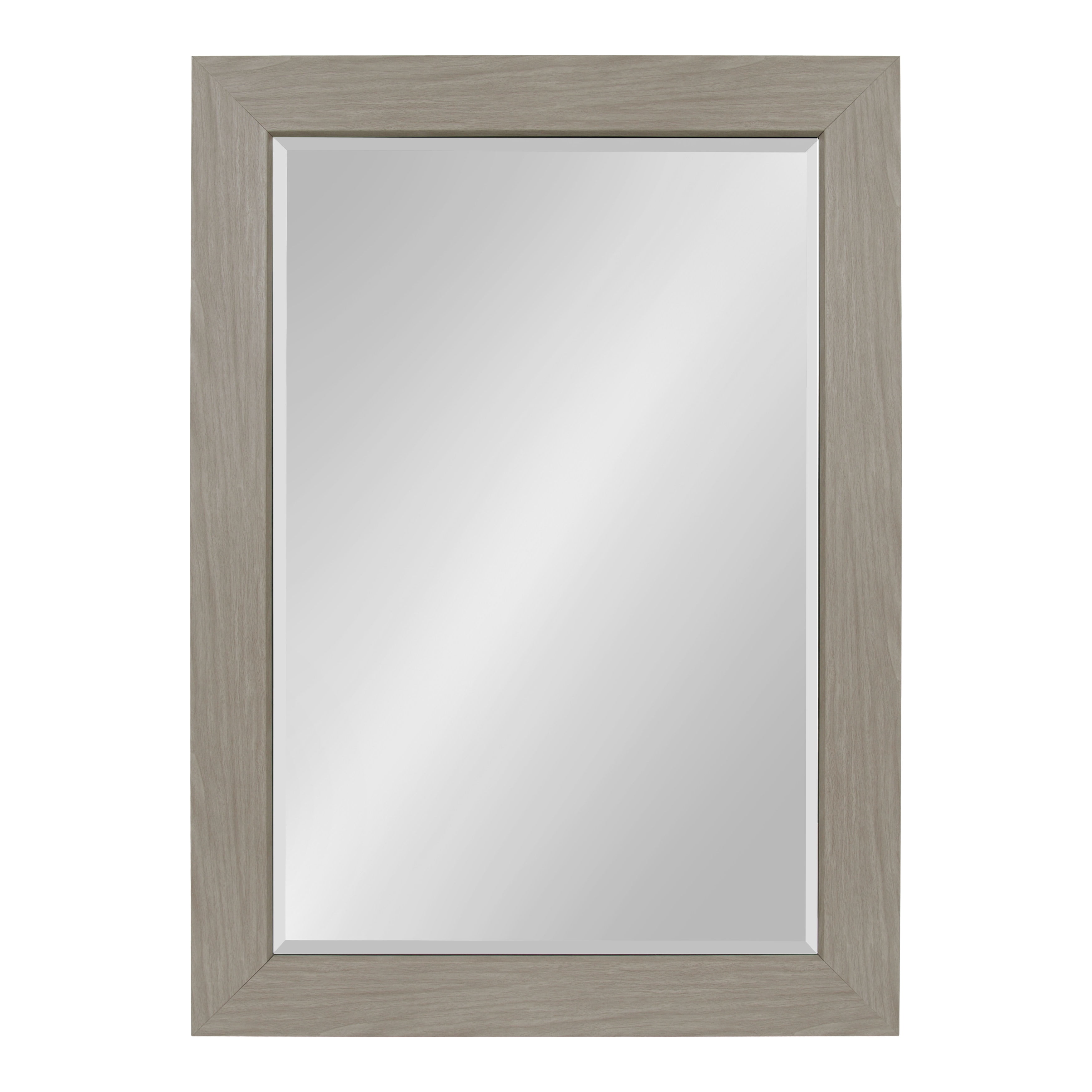 Kate and Laurel Boardwalk Framed Beveled Mirror 30.5x42.5 inches, Gray ...