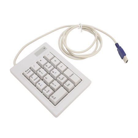 Mechanical Numeric Keypad, 18 Keys Silent Mini Wired Number Keypad ...