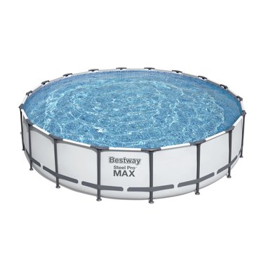 Bestway Steel Pro MAX 15' x 48" Round Above Ground Swimming Pool Set ...