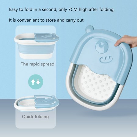 Folding Foot Soaking Bucket Plastic Foot Bath Thickening Foot Washing ...