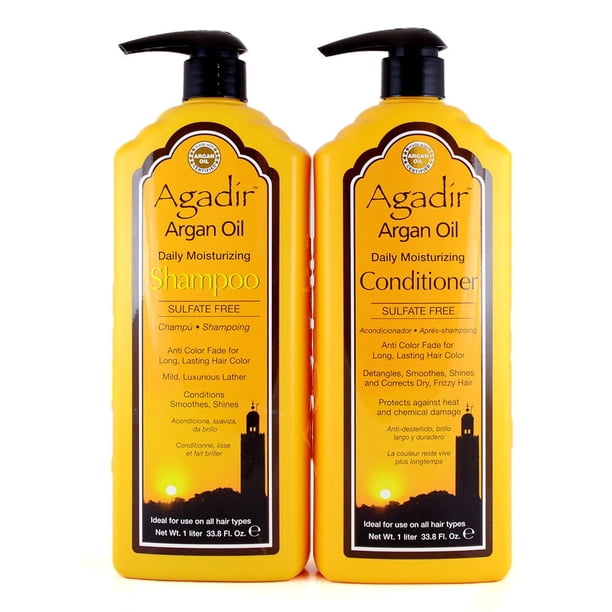 Agadir Argan Oil Daily Moisturizing 33-ounce Shampoo and Conditioner ...