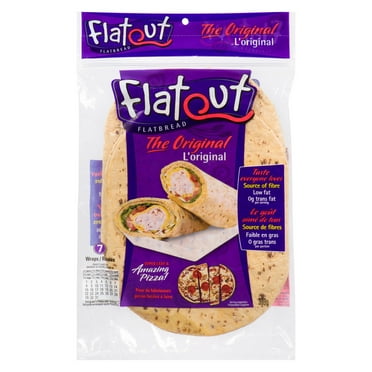 Flatout Red Pepper Hummus Flatbread, 12g Protein8g Net carbs - Walmart.ca