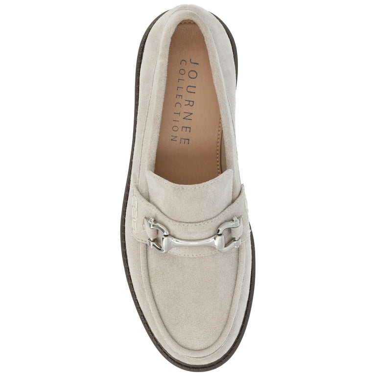 Journee Womens Jessamey Treaded Outsole Loafer - Walmart.com
