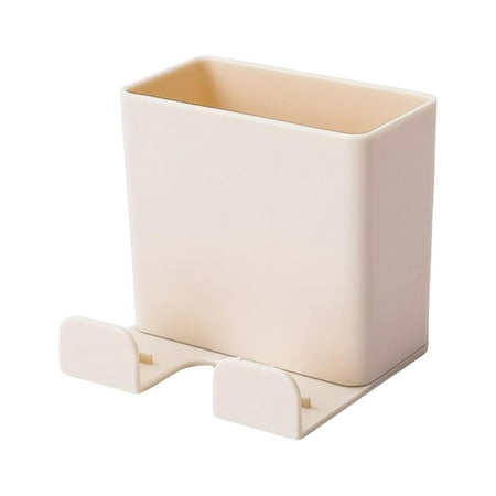 Remote Control Storage Boxes with Hook Organizer Wall Mounted Plug ...