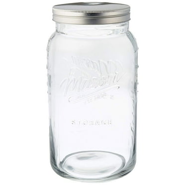 Grant Howard 51093 170 Ounce Classic Embossed Glass Mason Storage Jar ...