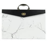 U Brands Modern Noir 19 Pocket Expandable File Folder, Black, 2201U ...