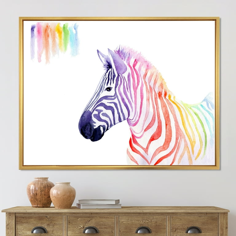 Colorful Zebra Paintings