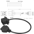 6 Pin OBD2 Cable Diagnostic Adapter Check Engine Code Reader Defect ...