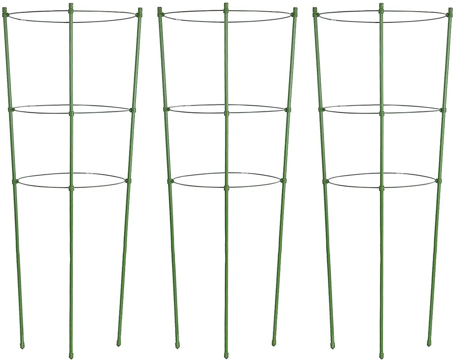 Buy Tingyuan 3 Pack Plant Support Cage 24 inch Tomato Cage with 3 ...