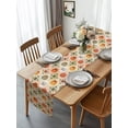 Burlap Table Runner 48 Inches Long, Fall Thanksgiving Pumpkin Leaves ...